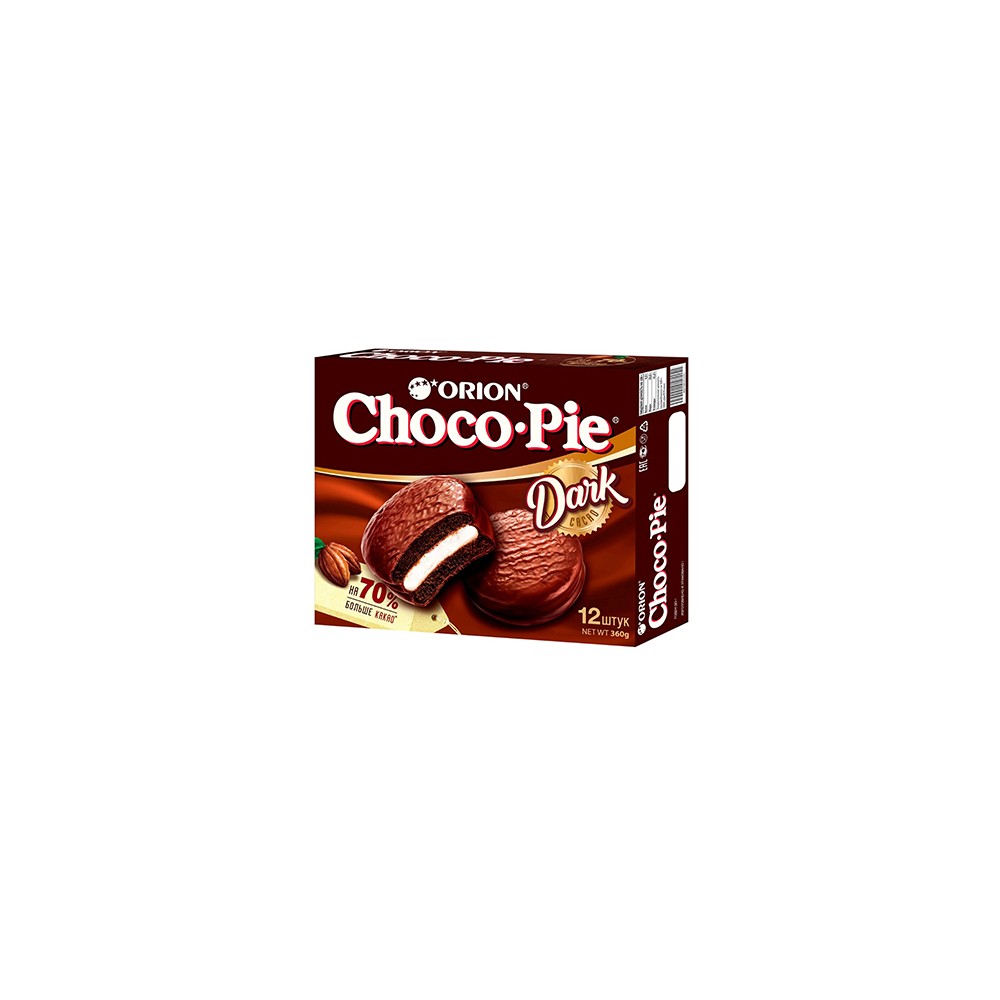 CHOCO PIE DARK (오리온 초코파이 (다크/러시아)) 8*(12*30G)
